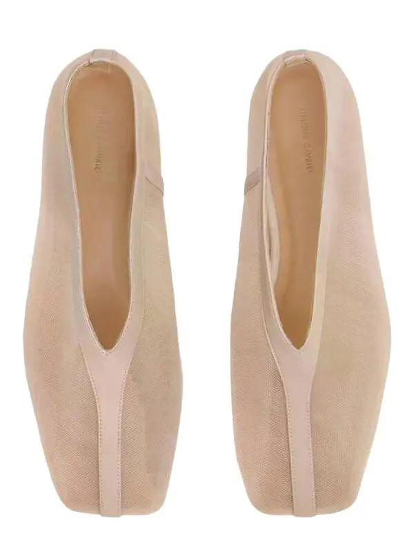 MANSUR GAVRIEL Contorno Square V Ballet Flats - Neutrals