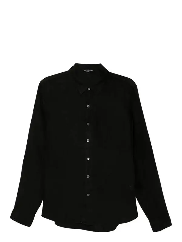 JAMES PERSE Lightweight Linen Shirt - Black