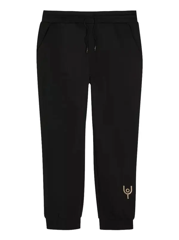 NOW YOU LIVE Magna Drawstring Track Pants - Black