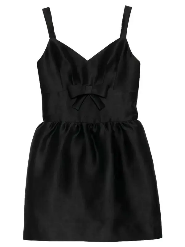 SHUSHU/TONG Sweetheart Neck Sleeveless Dress - Black