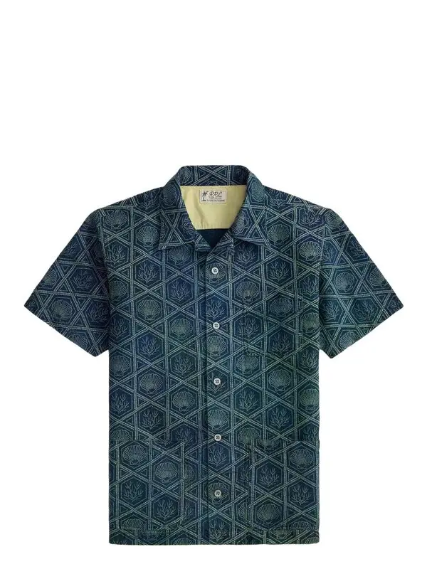 Ralph Lauren Shell-print Shirt - Blue