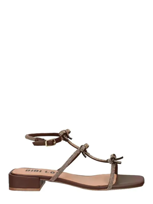 BIBI LOU Poline Crystal-embellished Sandals - Brown