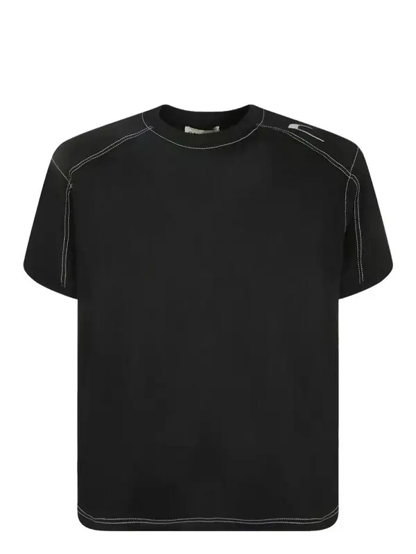 CARRER Hayes Contrast-stitch T-shirt - Black