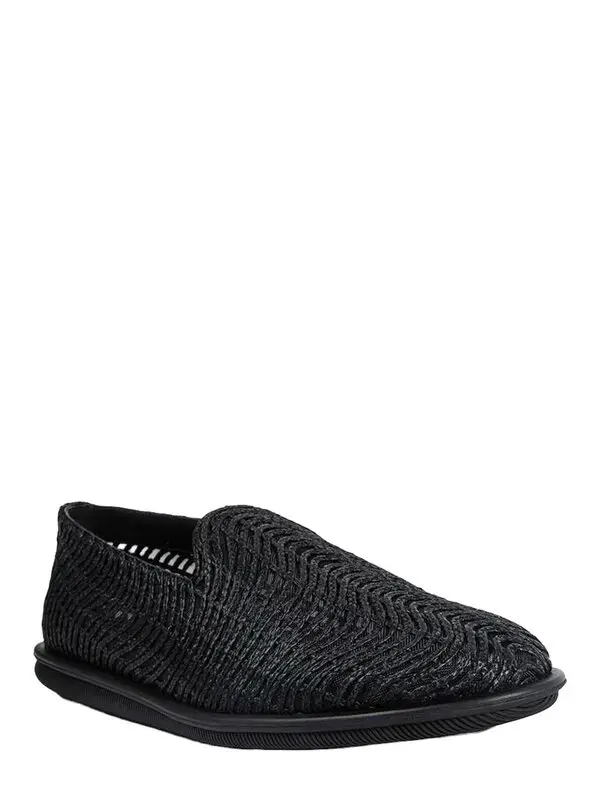 Giorgio Armani Cornely Embroidery Loafers - Black