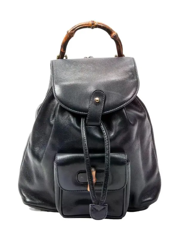 Gucci Bamboo Backpack - Blue