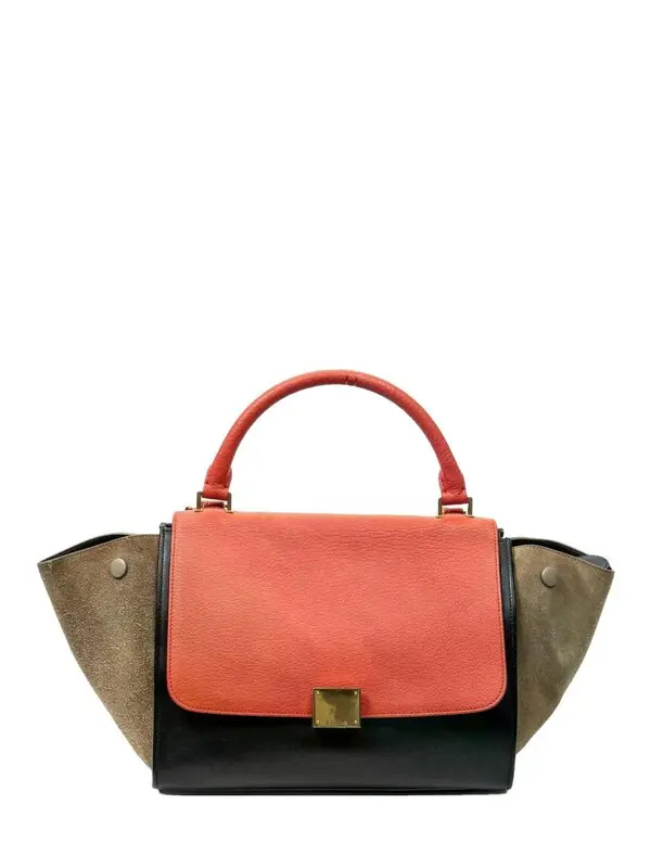 Celine Small Tricolor Tote Bag - Red