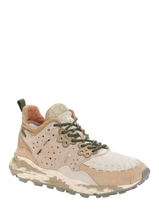 FLOWER MOUNTAIN Limited Edition Lace-up Sneakers - Sand Taupe