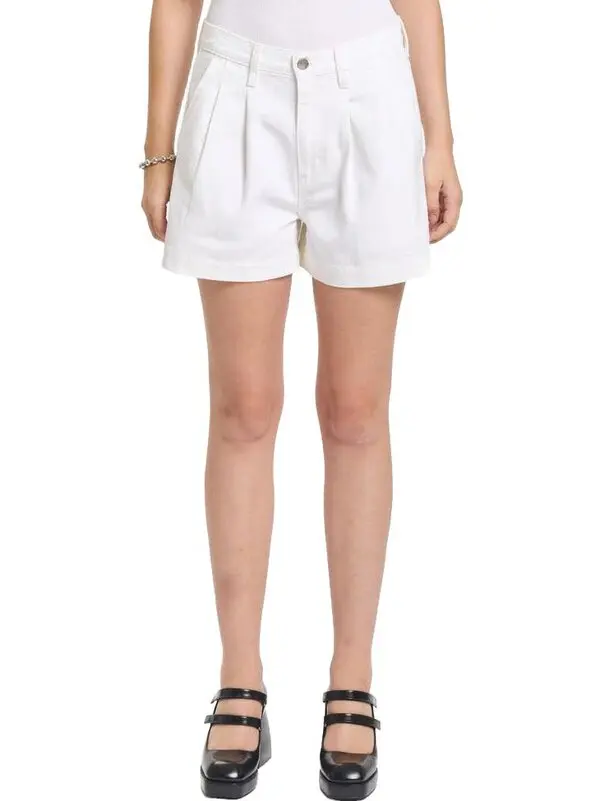 DAZE Coronado Pleated Denim Shorts - Lamb