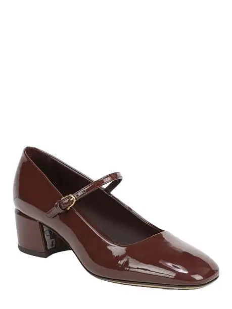 Franco Sarto Davi Mary Jane Block Heel Pumps - Red
