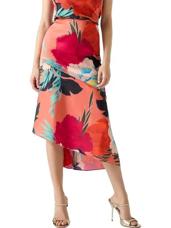 MARCIANO Roma Print Midi Skirt - Open