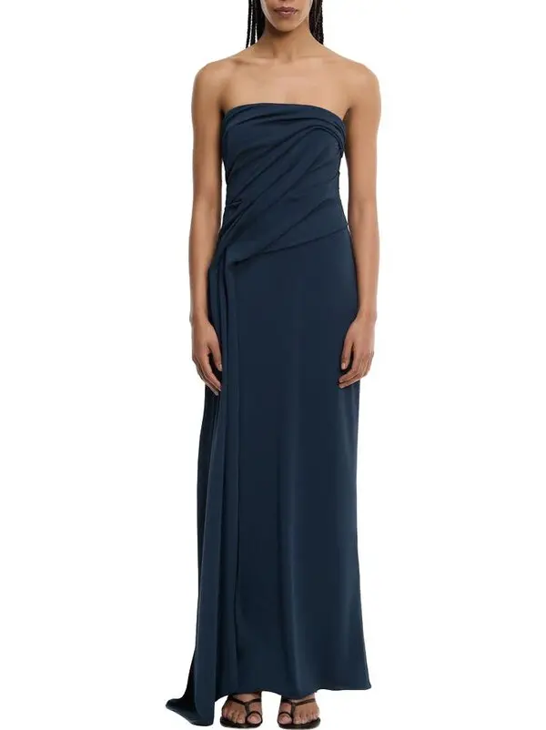 Significant Other Genesis Strapless Gown - Blue Steel