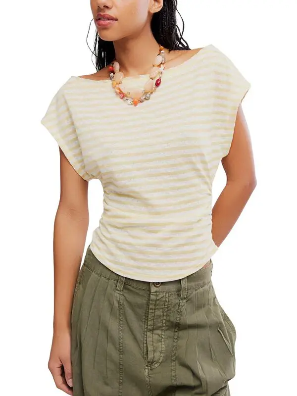 Free People Ellie Off The Shoulder Top - Sicilian Combo