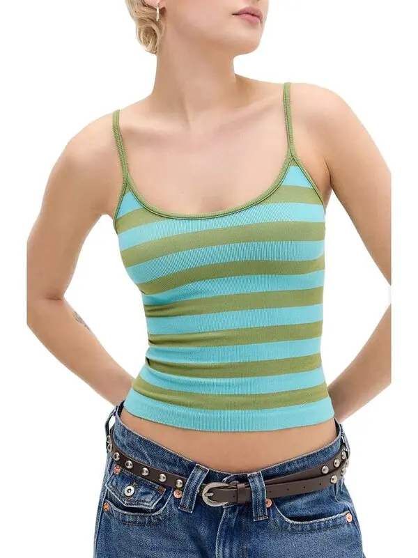 BDG URBAN OUTFITTERS Molly Stripe Camisole - Green