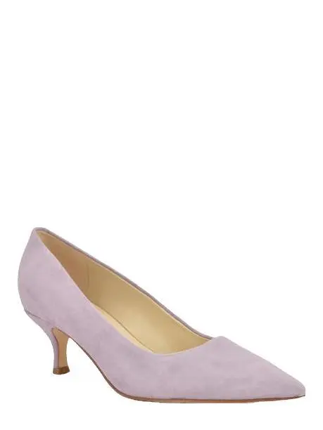 Nine West Siskp Pointed Toe Kitten Heel Pump - Light Purple