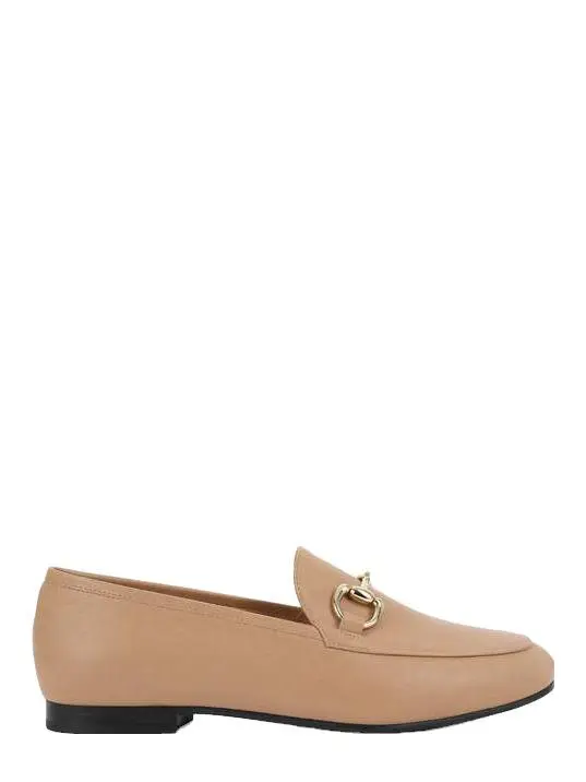 MENINA STEP Toledo Flat Sandal With Gold Chain Detail - Nude