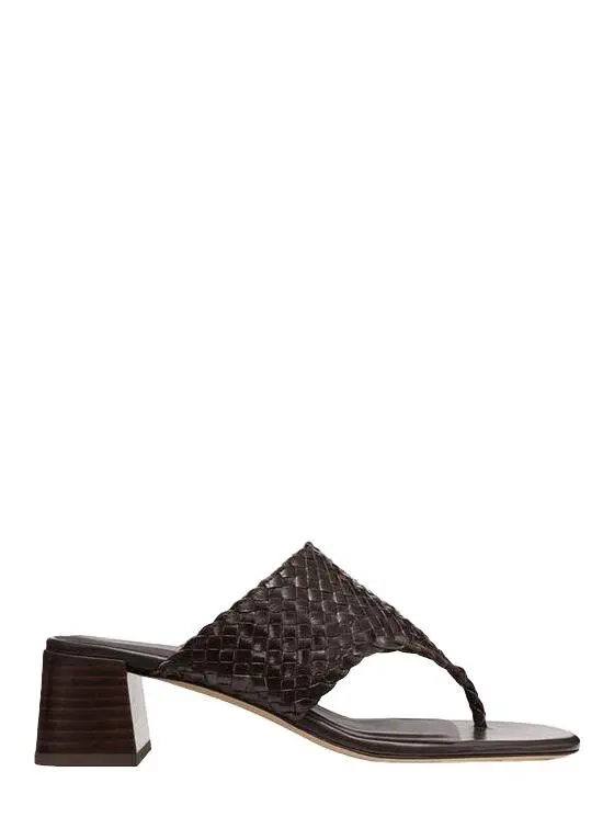 MARGAUX LONNBERG The Woven Deia 50 Sandal - Espresso Leather