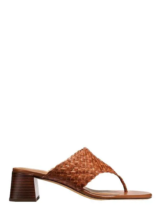 MARGAUX LONNBERG The Woven Deia 50 Sandal - Saddle Leather