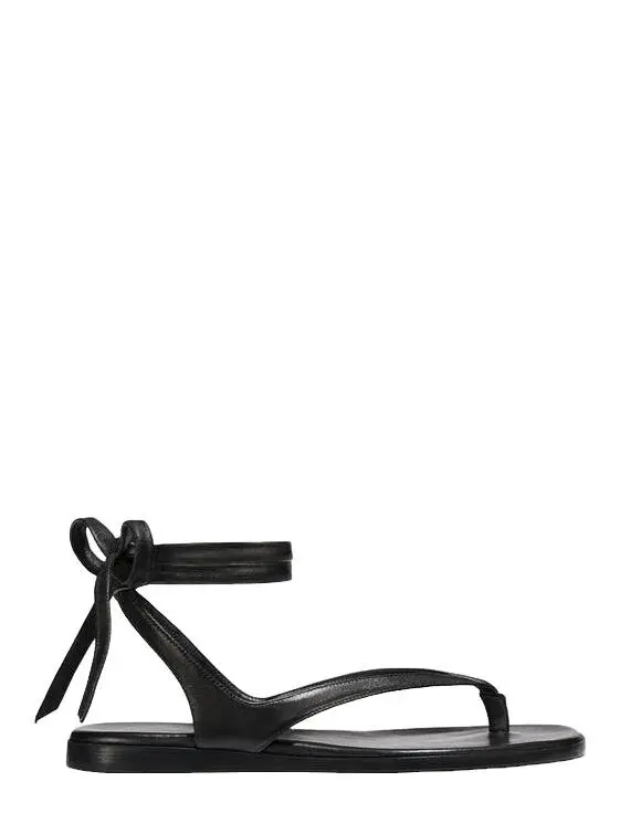 MARGAUX LONNBERG Palermo Wrap Sandal - Black Nappa