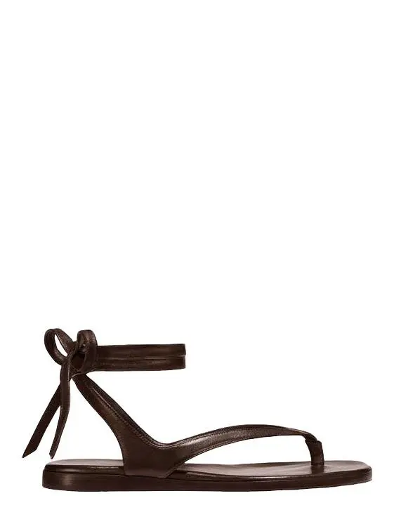 MARGAUX LONNBERG Palermo Wrap Sandal - Espresso Nappa