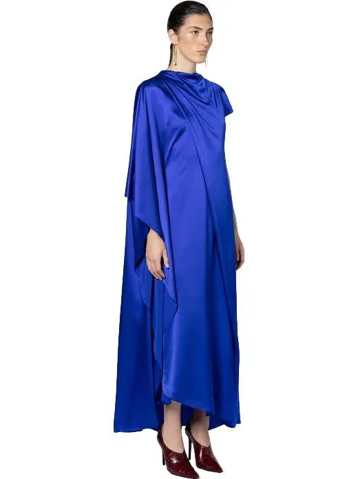 ROKSANDA Hiba Draped Midi Dress - Persian Blue