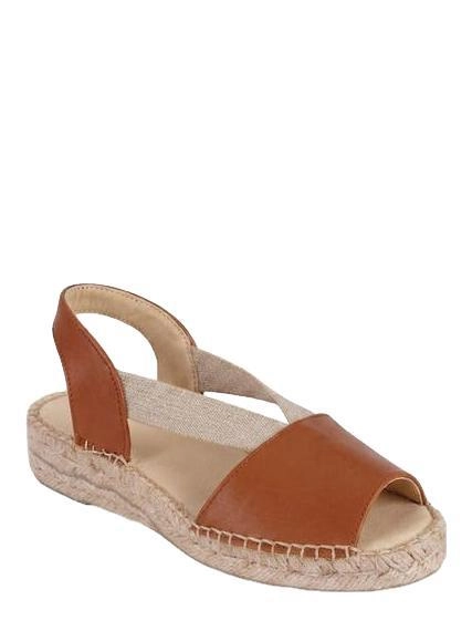MENINA STEP Floirac Open Toe Espadrille - Tan