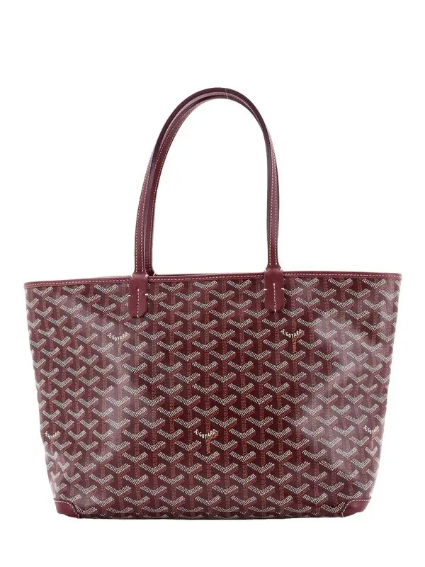 Goyard Artois Tote Coated Canvas Pm - Burgundy