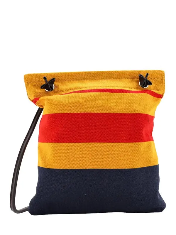 Hermès Aline Bag Rocabar Canvas Mm - Bleu Nuit