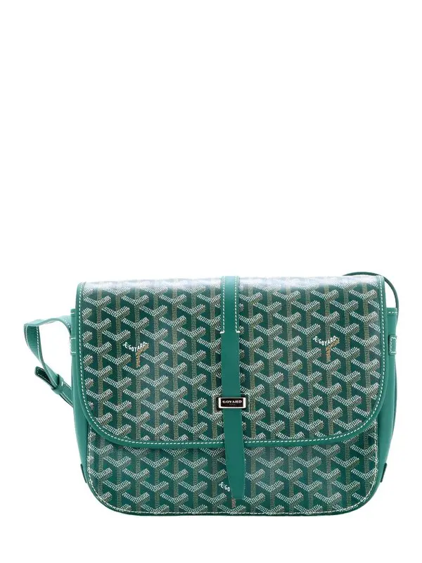 Goyard Belvedere Ii Messenger Bag Coated Canvas Mm - Green