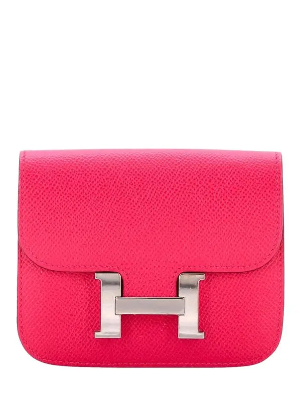 Hermès Constance Slim Wallet Epsom - Rose Mexico