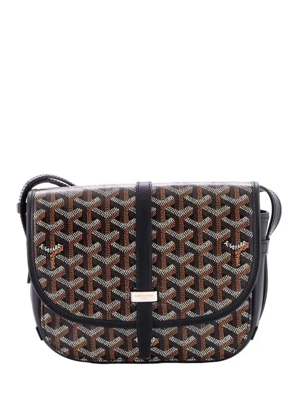 Goyard Belvedere Ii Messenger Bag Coated Canvas Pm - Black