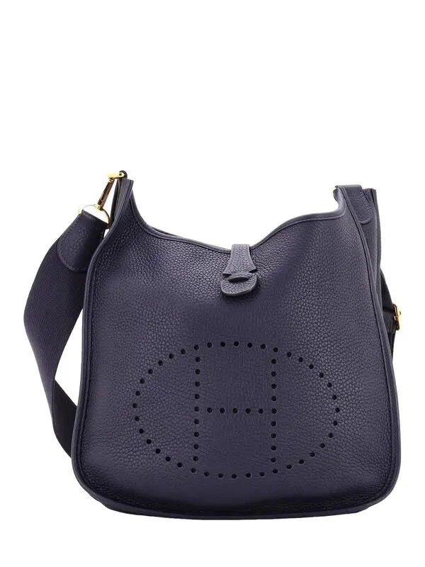 Hermès Evelyne Bag Gen Iii Clemence Gm - Bleu Nuit