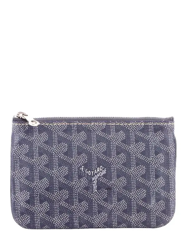 Goyard Senat Zip Pouch Coated Canvas Mini - Gray