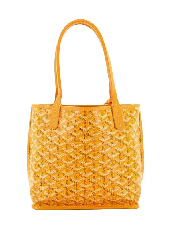Goyard Anjou Reversible Tote Coated Canvas Mini - Yellow