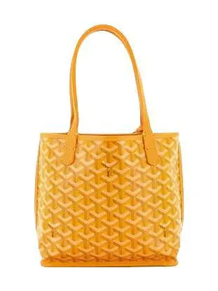 Goyard Anjou Reversible Tote Coated Canvas Mini - Yellow