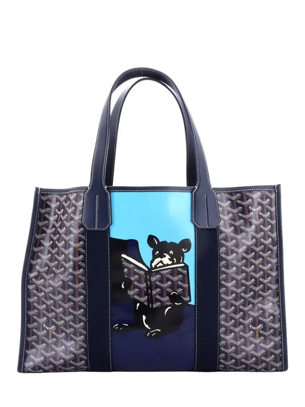 Goyard Villette Tote Printed Coated Canvas Mm - Blue