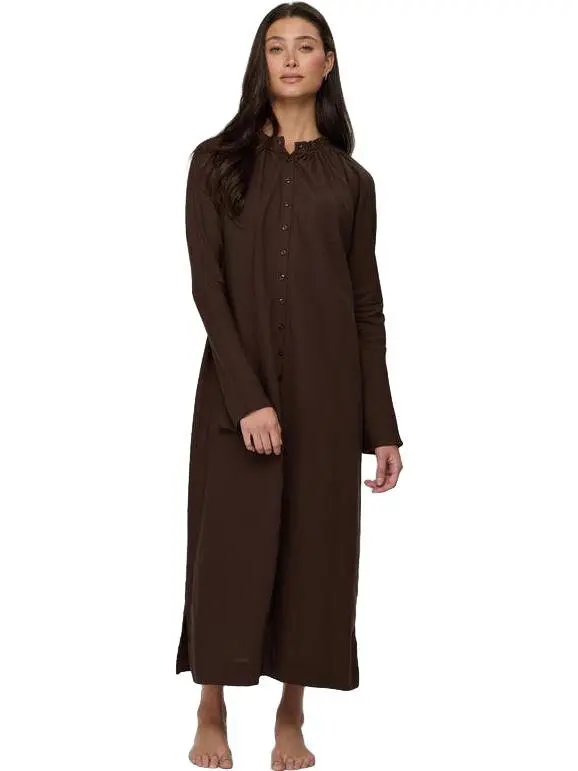 BY TESS COLLECTION Fallon Maxi Dress - Dark Chocolate Brown