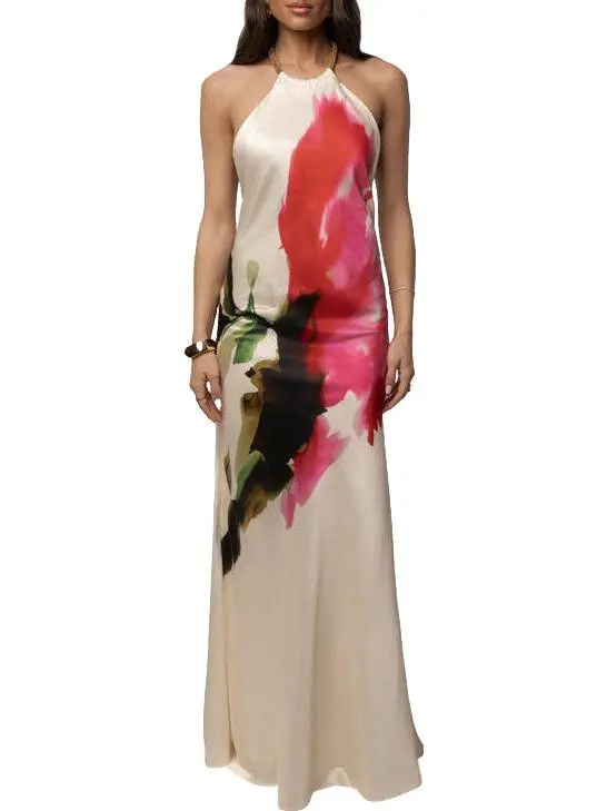 JLUXLABEL Print Audrey Maxi Dress - Ivory