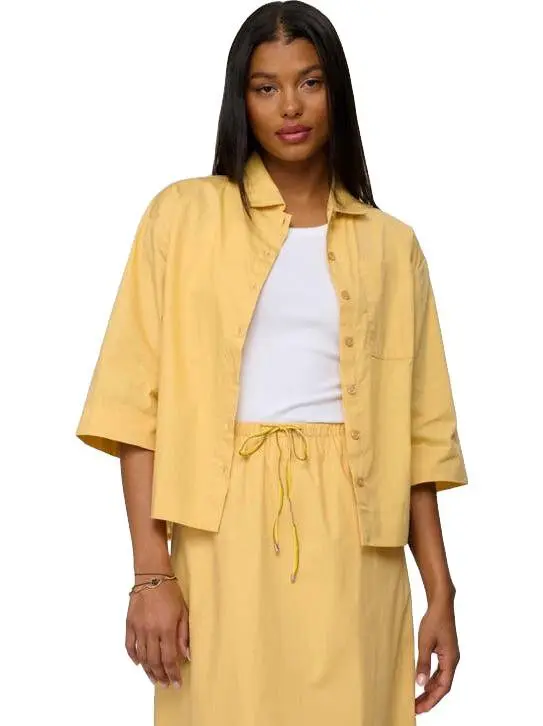 BY TESS COLLECTION Poppy Blouse - Pale Yellow