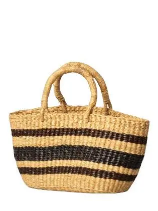 INDEGO AFRICA Assibi Mini Tote - Black & Natural