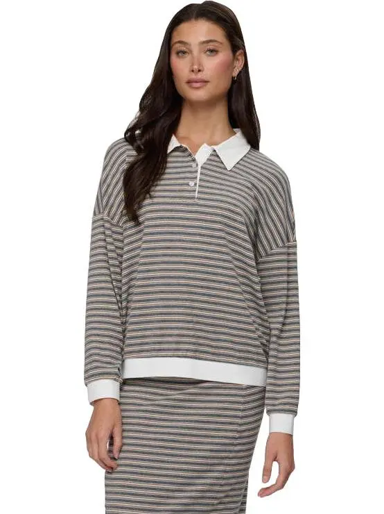 BY TESS COLLECTION Kyra Polo Shirt - Grey