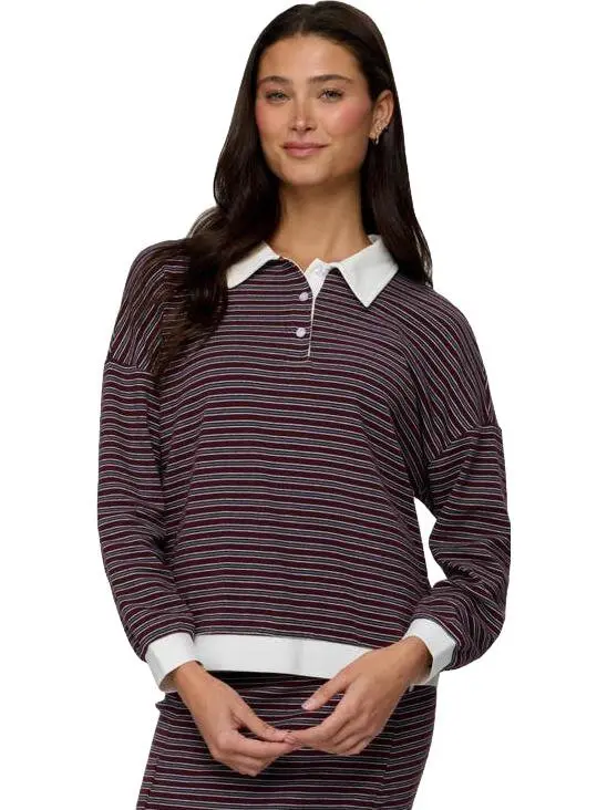 BY TESS Collection Kyra Polo Shirt - Wine