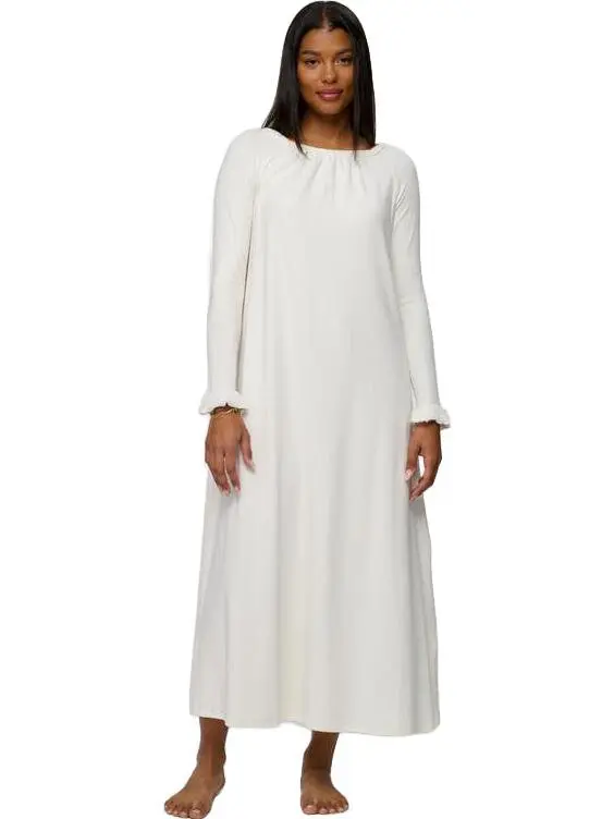 BY TESS COLLECTION Ana Ribbed Midi Dress - White