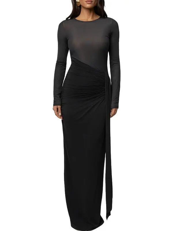 JLUXLABEL Halo Hour Maxi Dress - Black