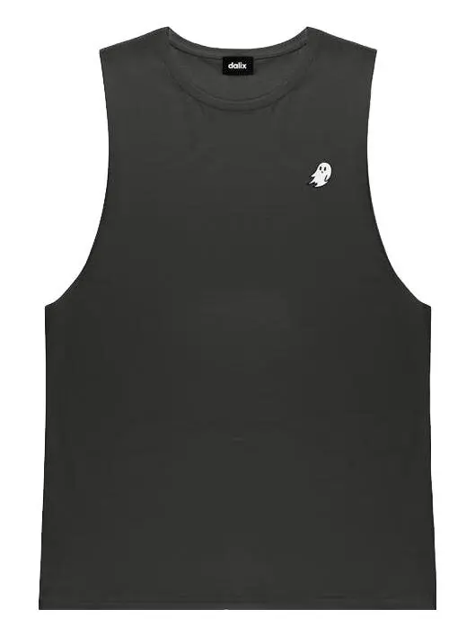 DALIX Ghost Lightweight Jersey Tank - Charcoal