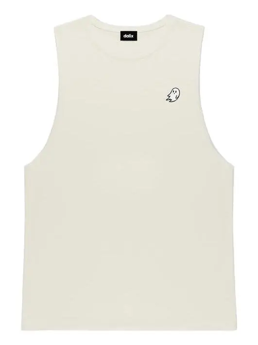 DALIX Ghost Lightweight Jersey Tank - Ecru