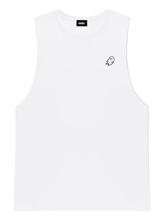 DALIX Ghost Lightweight Jersey Tank - White