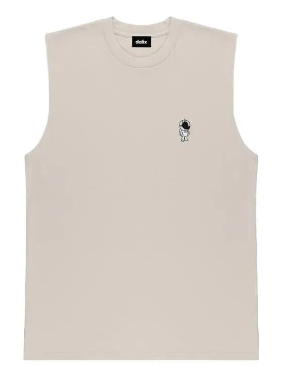 DALIX Astronaut Midweight Jersey Tank - Bone