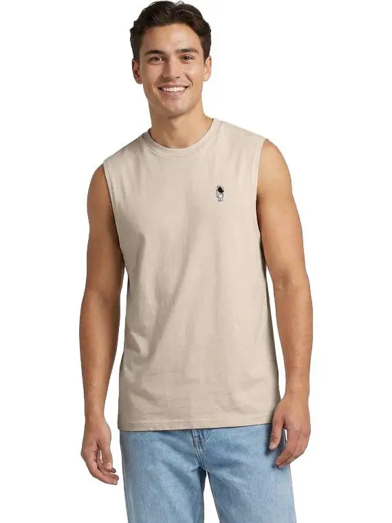 DALIX Astronaut Midweight Jersey Tank - Bone