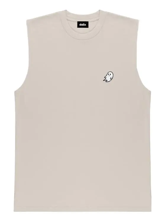 DALIX Ghost Midweight Jersey Tank - Bone
