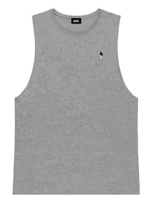DALIX Astronaut Lightweight Jersey Tank - Athletic Heather